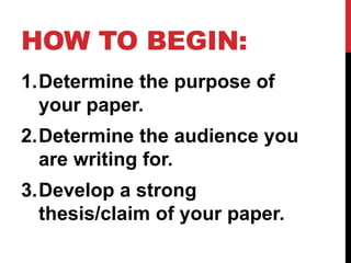 Constructing outlines | PPTX