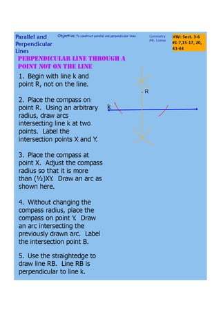 Constructing parallel and perpendicular lines | PDF | Physics | Science