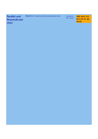 Constructing parallel and perpendicular lines | PDF | Physics | Science