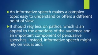 Constructing Personal Informative Speech.pptx | Science