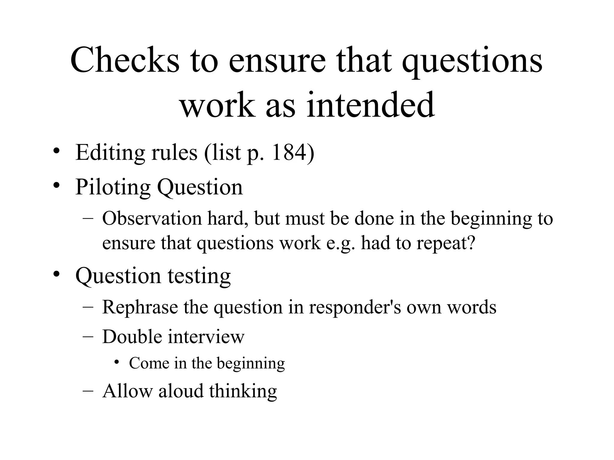 Constructing questions for_interviews_&_questionnaires | PPT