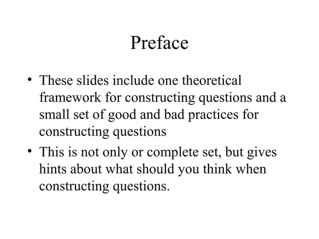 Constructing questions for_interviews_&_questionnaires | PPT