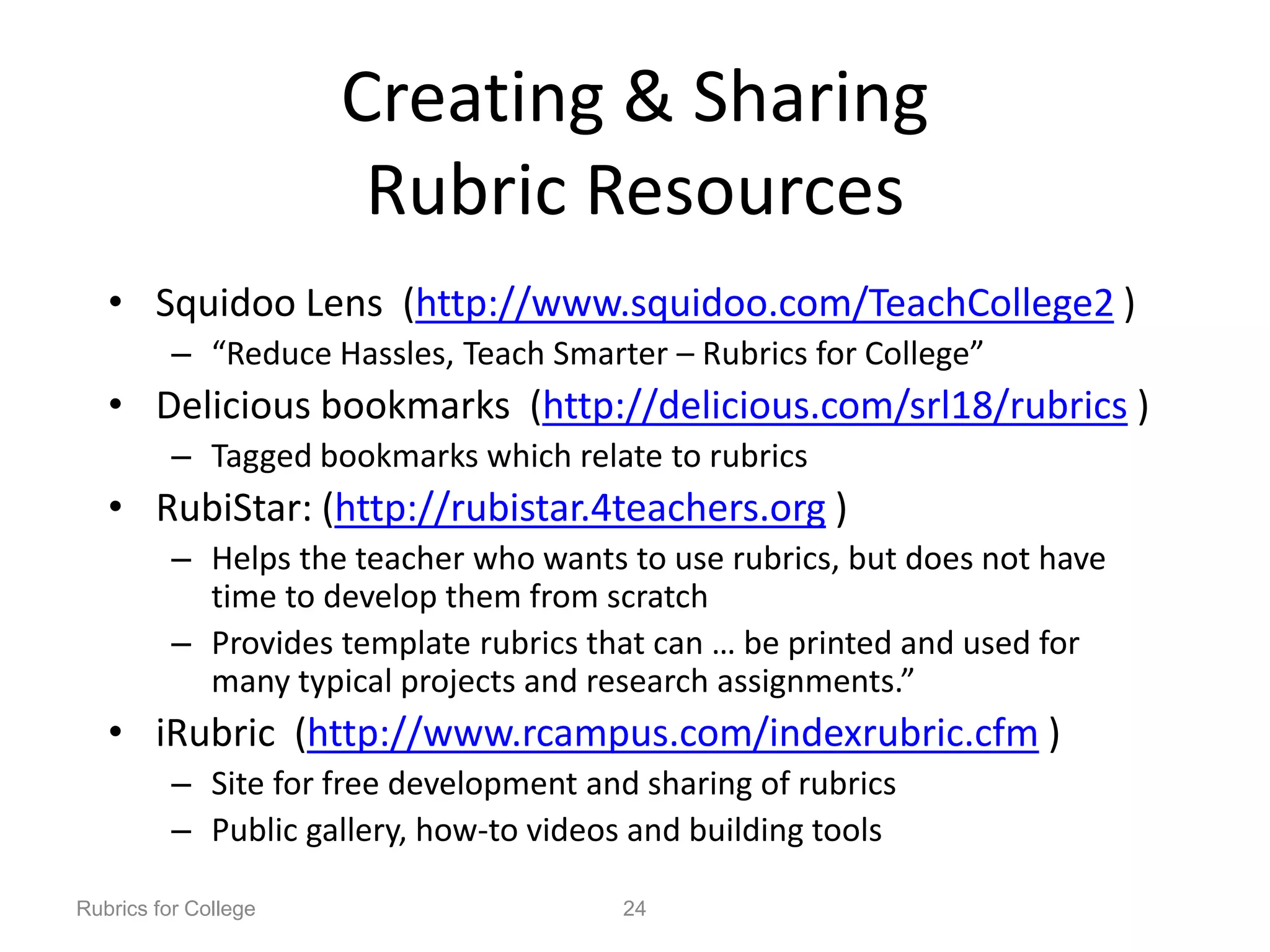 Constructing rubrics to assess productive skills | PPT