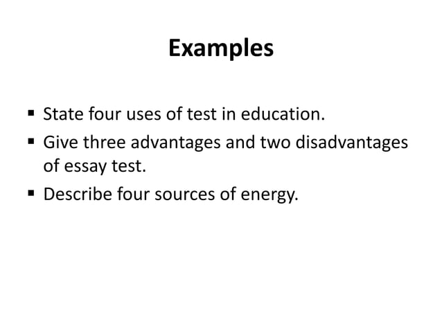Constructing subjective test items | PPTX | Standardized Testing ...