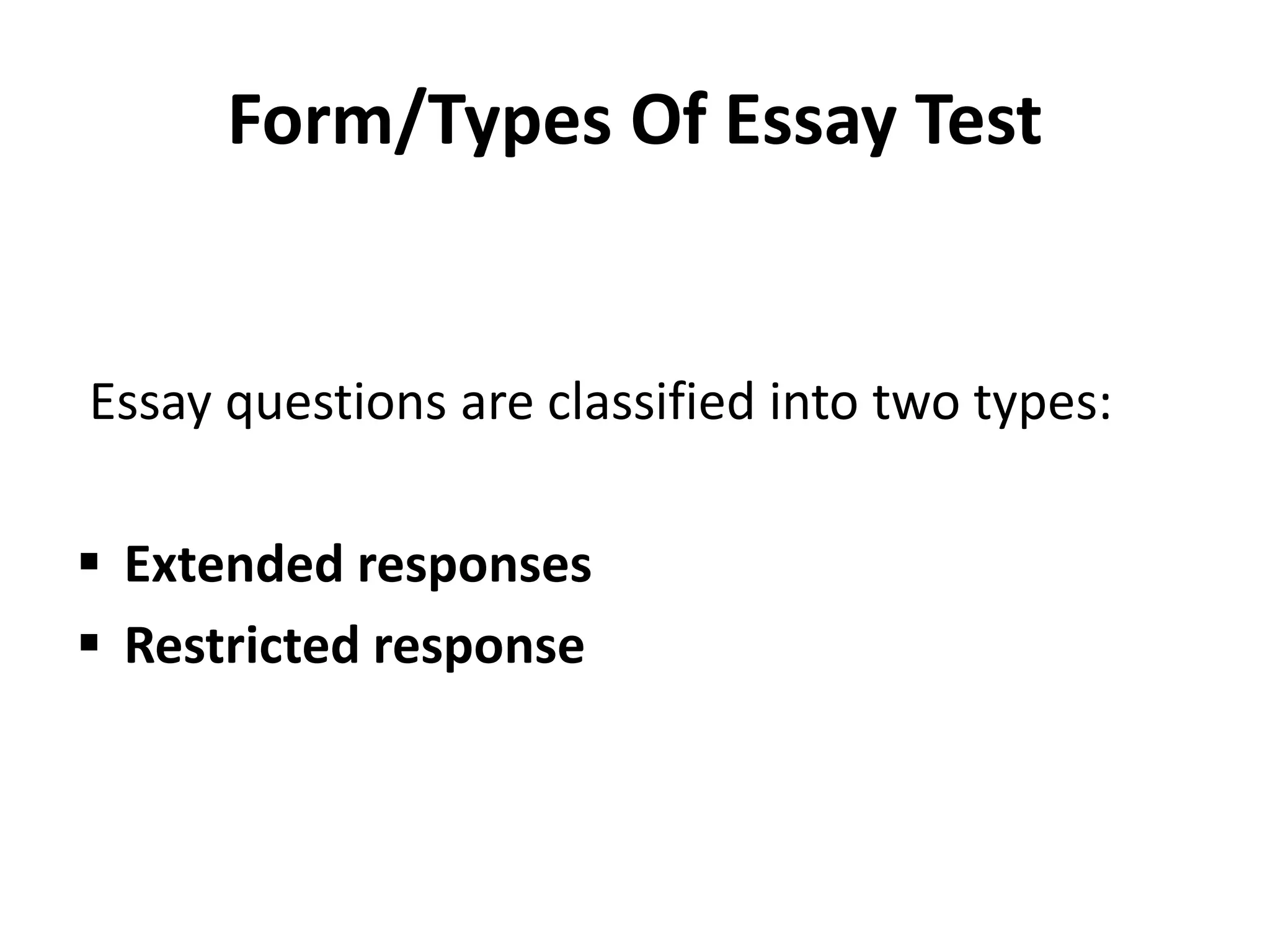 Constructing subjective test items | PPTX