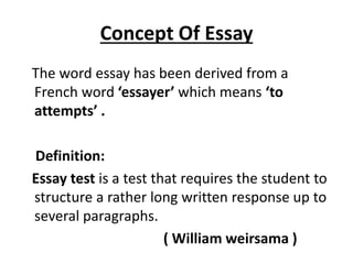 Constructing subjective test items | PPTX