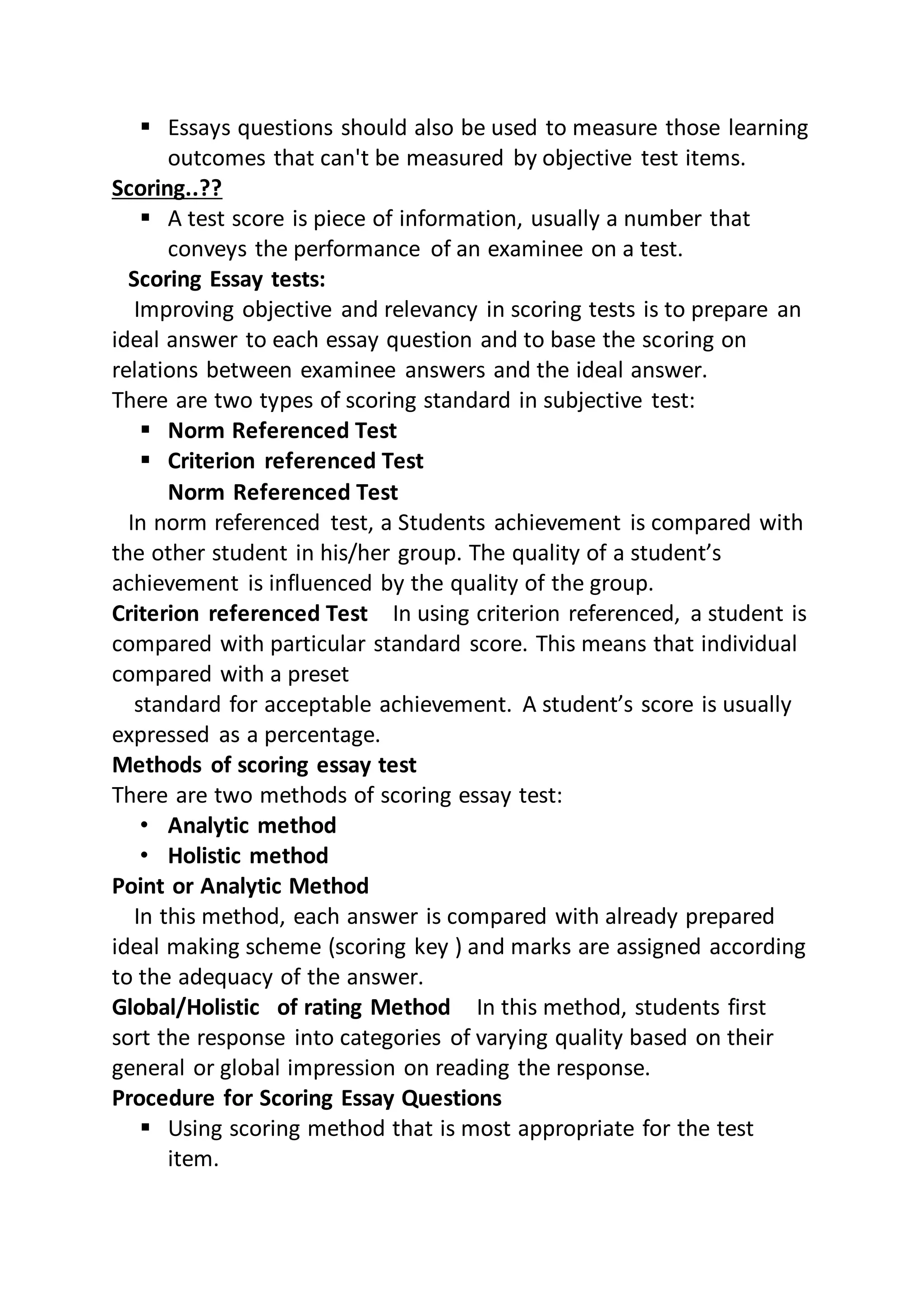 Constructing subjective test items | DOCX