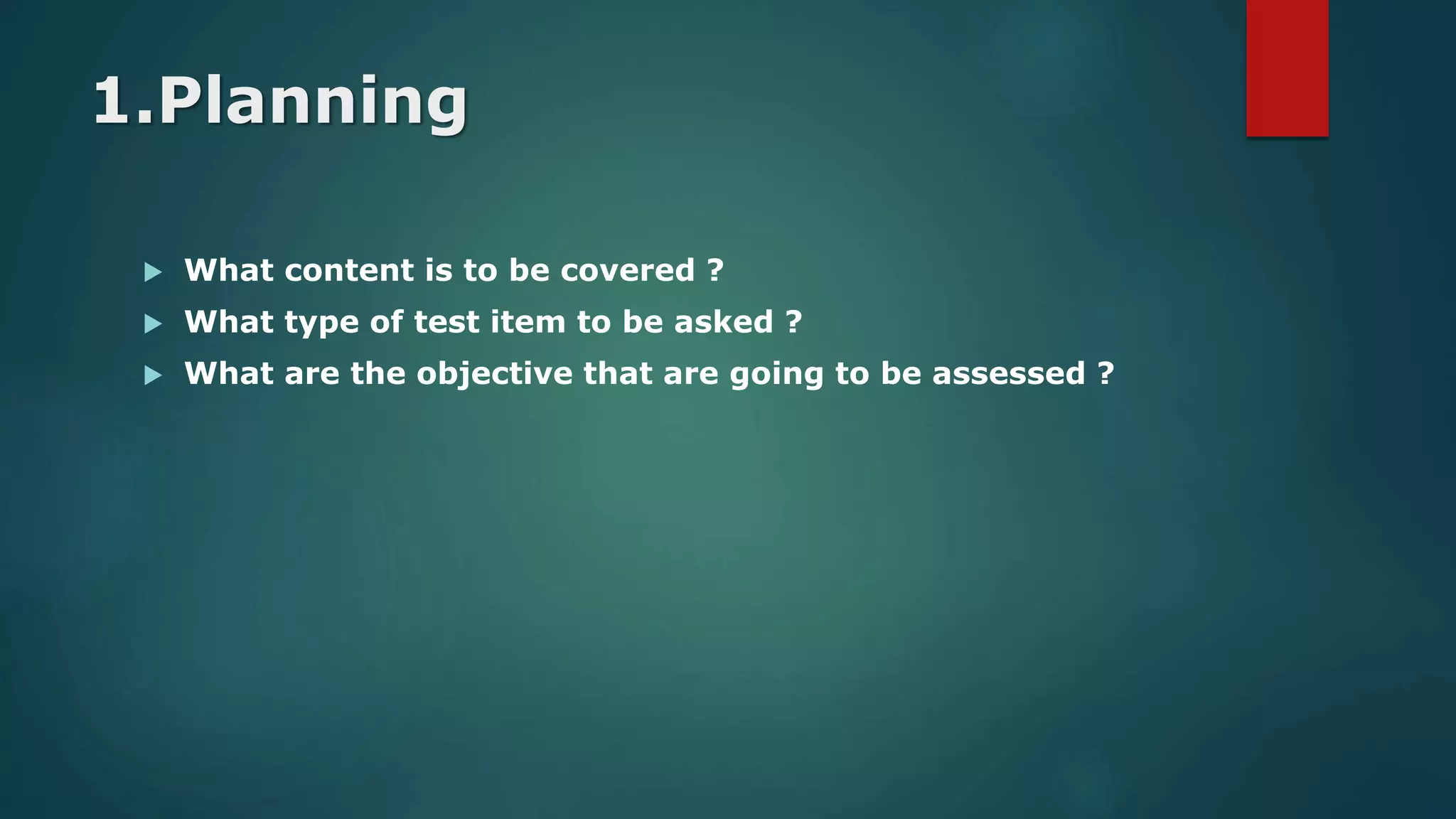 Constructing test Items | PPTX