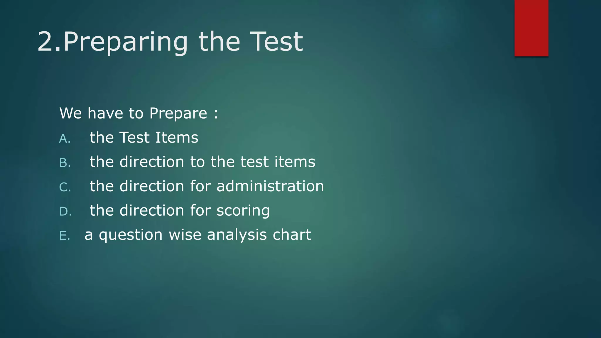 Constructing test Items | PPTX