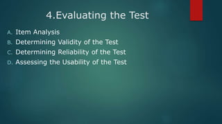 Constructing test Items | PPTX