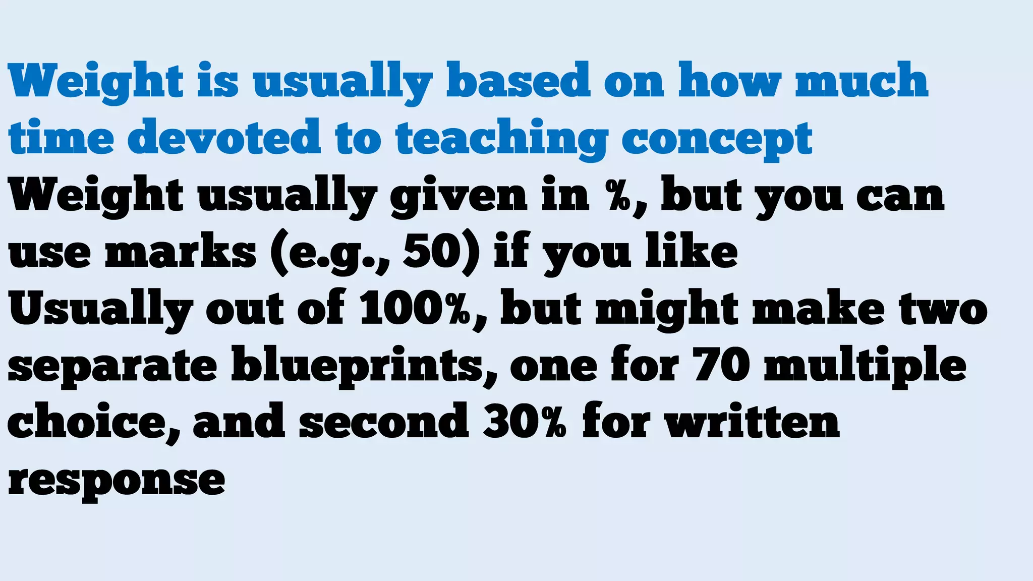 Constructing Test Questions and the Table of Specifications (TOS) | PDF