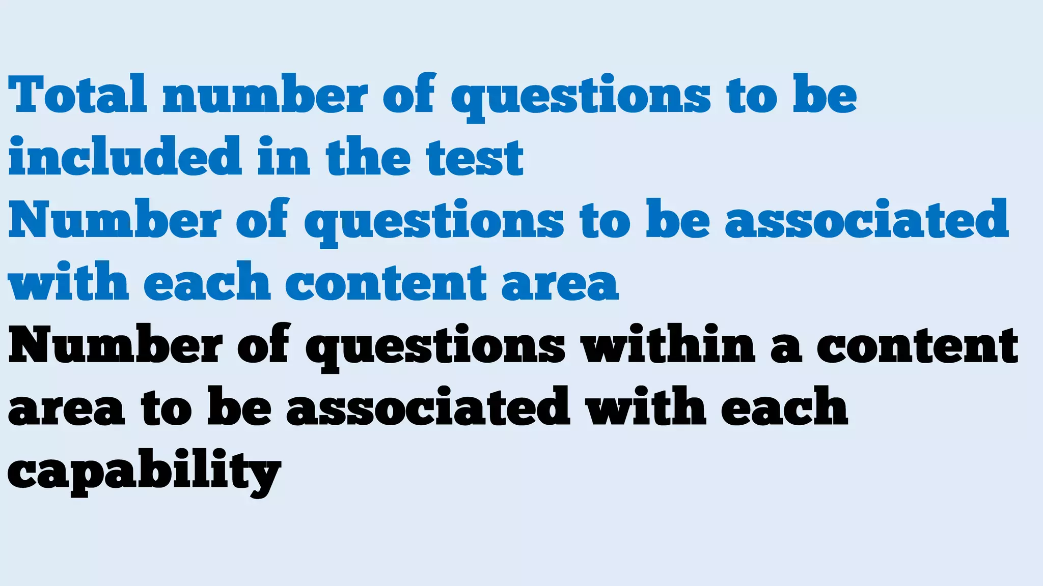 Constructing Test Questions and the Table of Specifications (TOS) | PDF