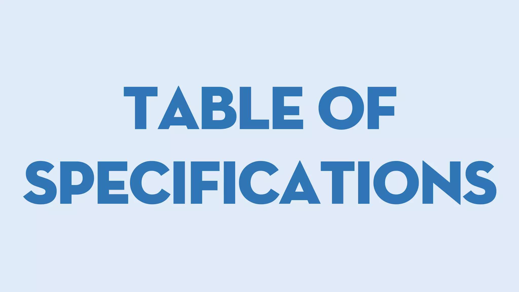 Constructing Test Questions and the Table of Specifications (TOS) | PDF