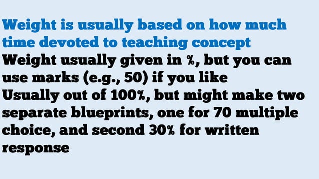 Constructing Test Questions and the Table of Specifications (TOS) | PDF