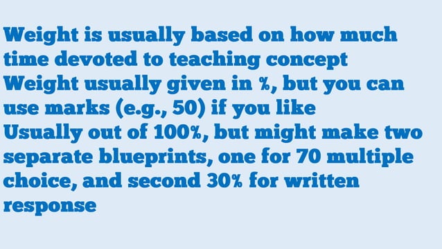 Constructing Test Questions and the Table of Specifications (TOS) | PDF