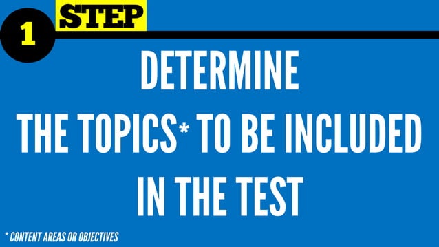 Constructing Test Questions and the Table of Specifications (TOS) | PDF