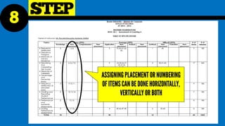 Constructing Test Questions and the Table of Specifications (TOS) | PDF