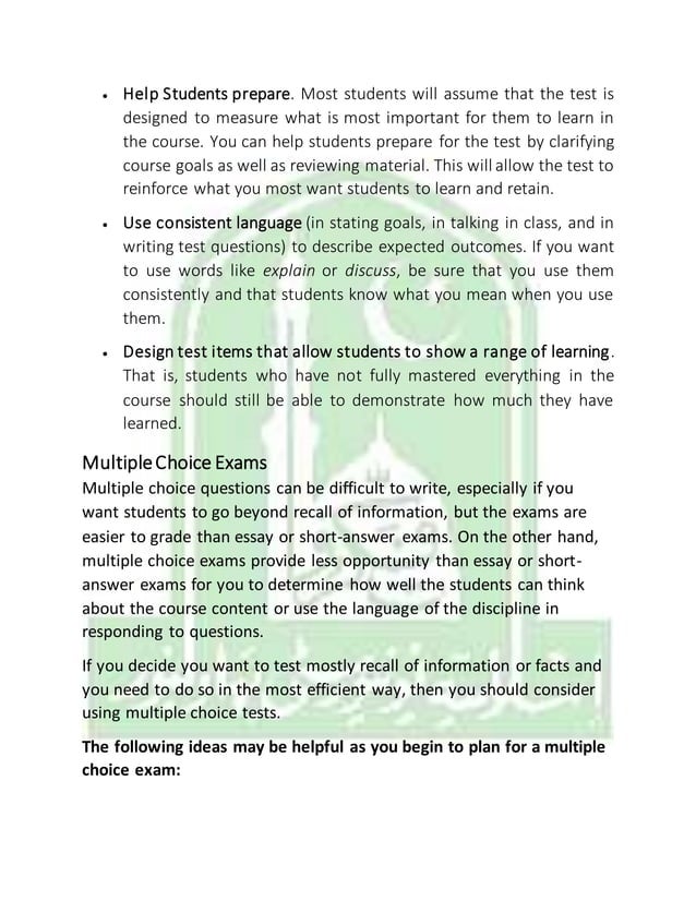 Constructing Tests | PDF