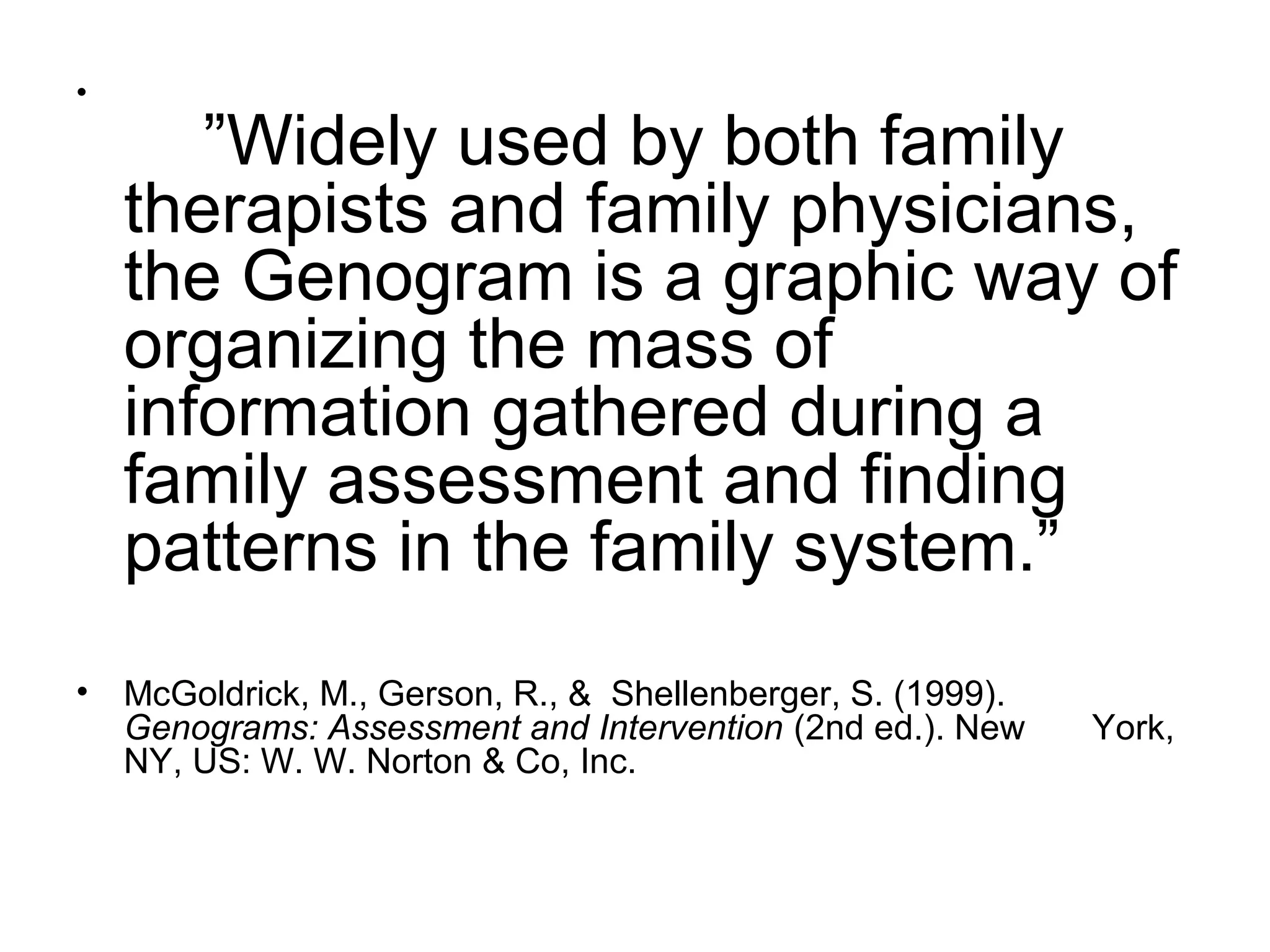 Constructing the genogram | PPT