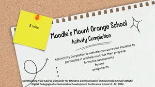 Constructing Your Course Container for Effective Communication | PPT