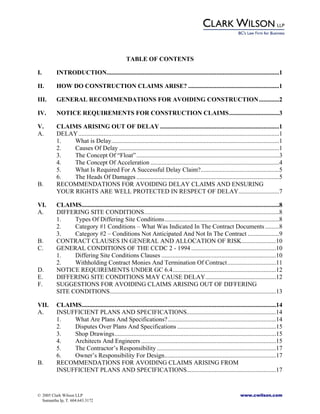 Construction claims | PDF