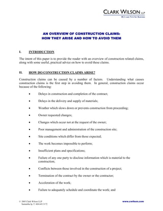 Construction claims | PDF