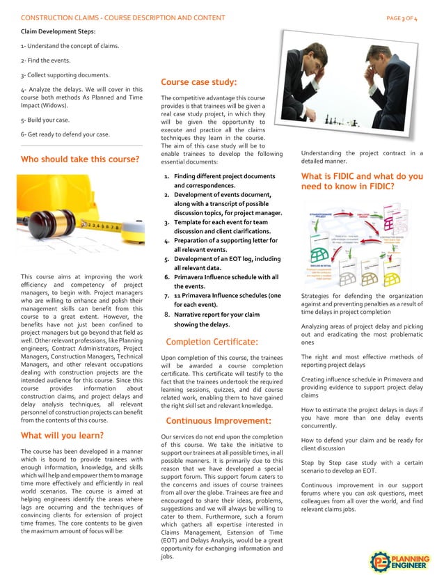 Claims Management, Extension of Time (EOT) and Delays Analysis | PDF