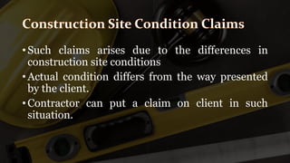 Construction Claims Explained | PPTX