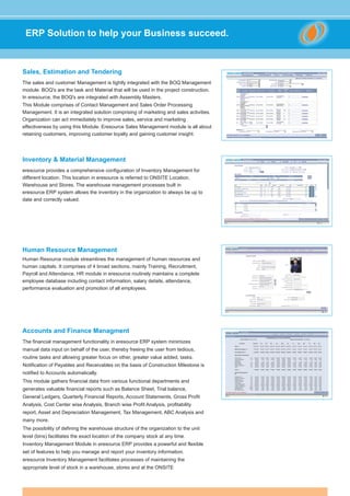 Construction erp-brochure | PDF