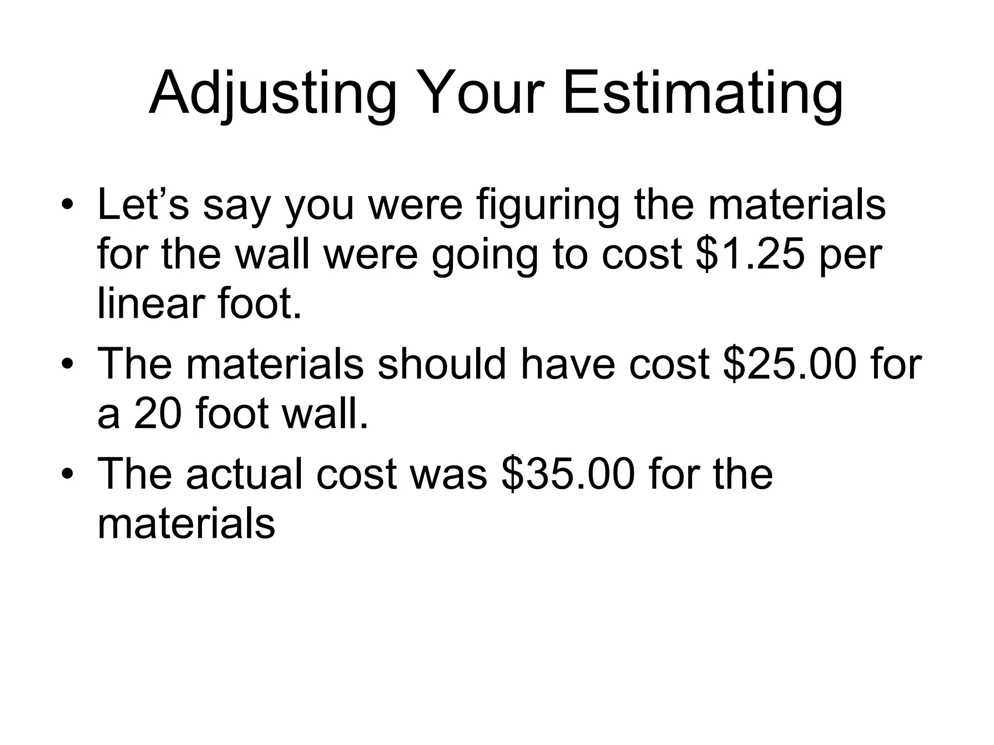 Construction Estimating | PPT