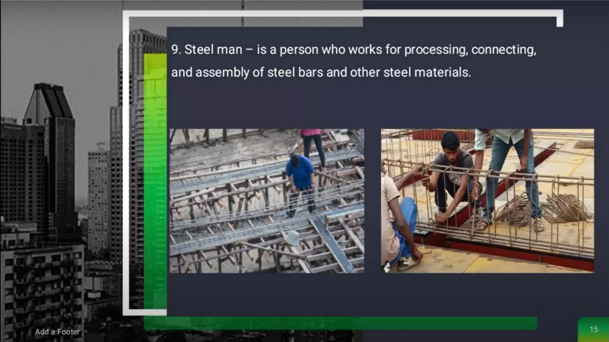 Construction fieldwork | PPTX