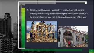 Construction fieldwork | PPTX