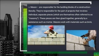 Construction fieldwork | PPTX