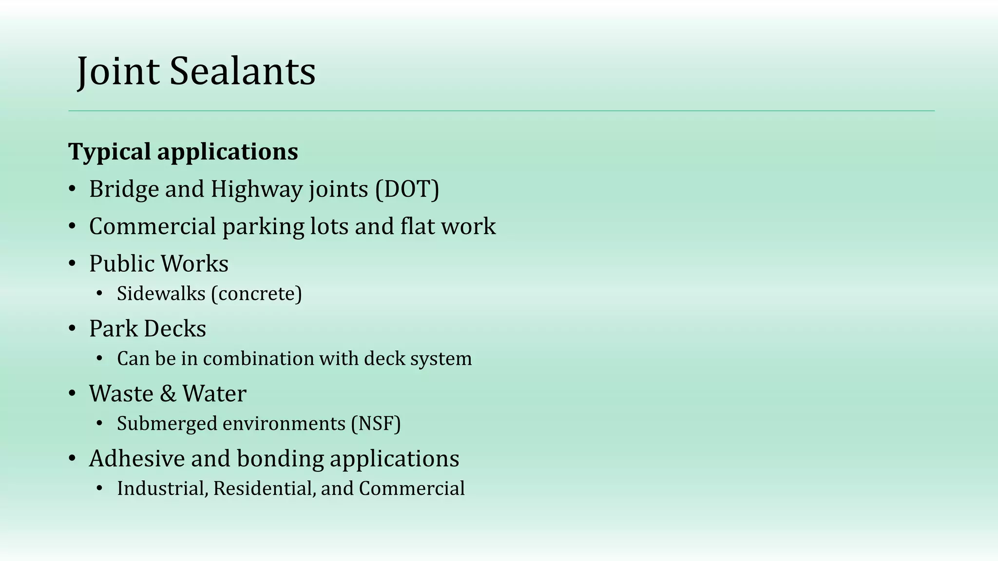 Construction Joint Sealants: A Critical Part of Building Envelope Performance | PPTX