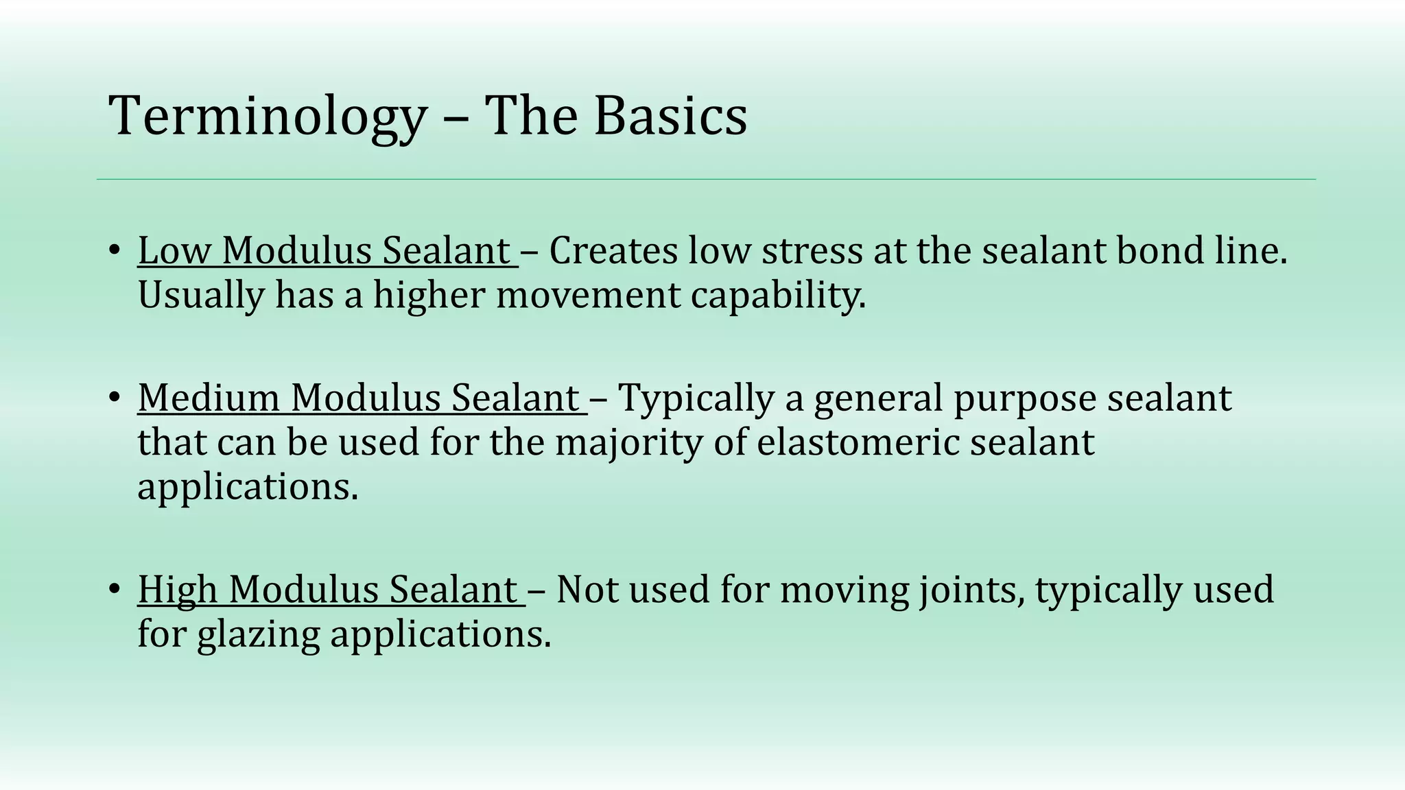Construction Joint Sealants: A Critical Part of Building Envelope Performance | PPTX