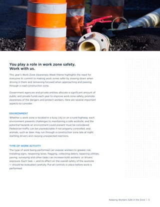 Work Zone Awareness: Keeping Workers Safe in the Zone | PDF