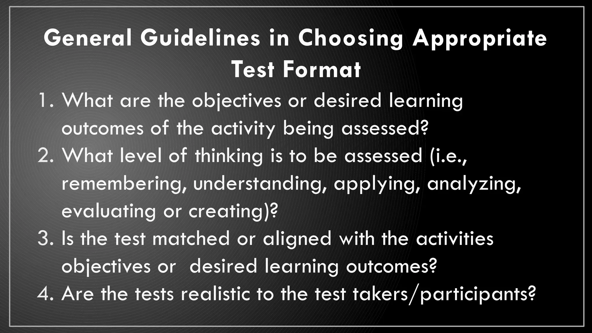 Construction of Test Items-1st semester- | PPTX
