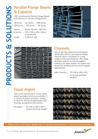 Construction Solutions- Jindal Steel & Power Ltd | PDF