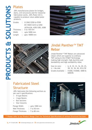 Construction Solutions- Jindal Steel & Power Ltd | PDF