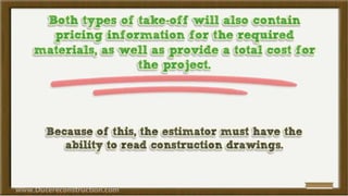 Construction Takeoff Methods Ppt