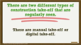 Construction takeoff-methods | PPT