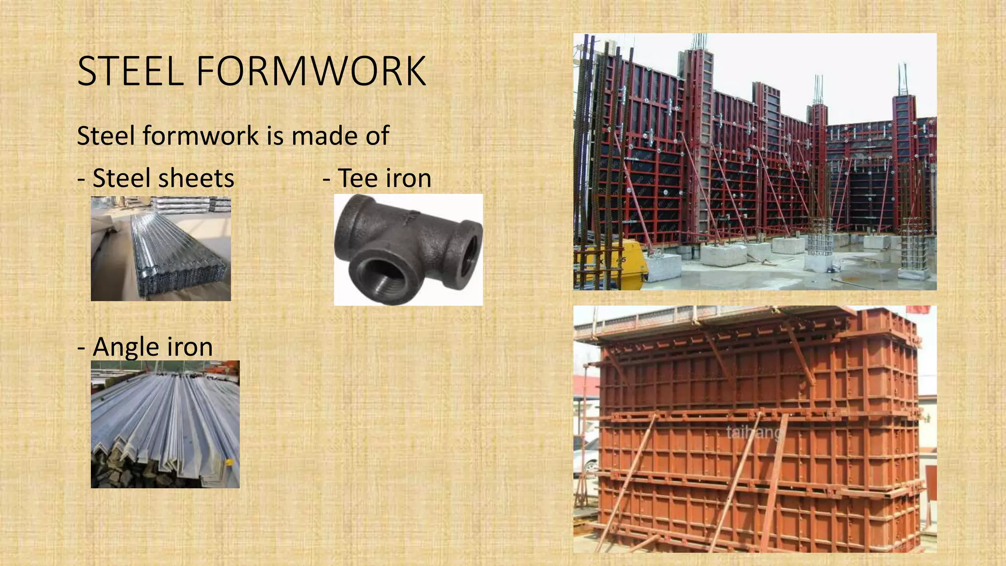 Formwork Presentation for Construction Technology | PPTX