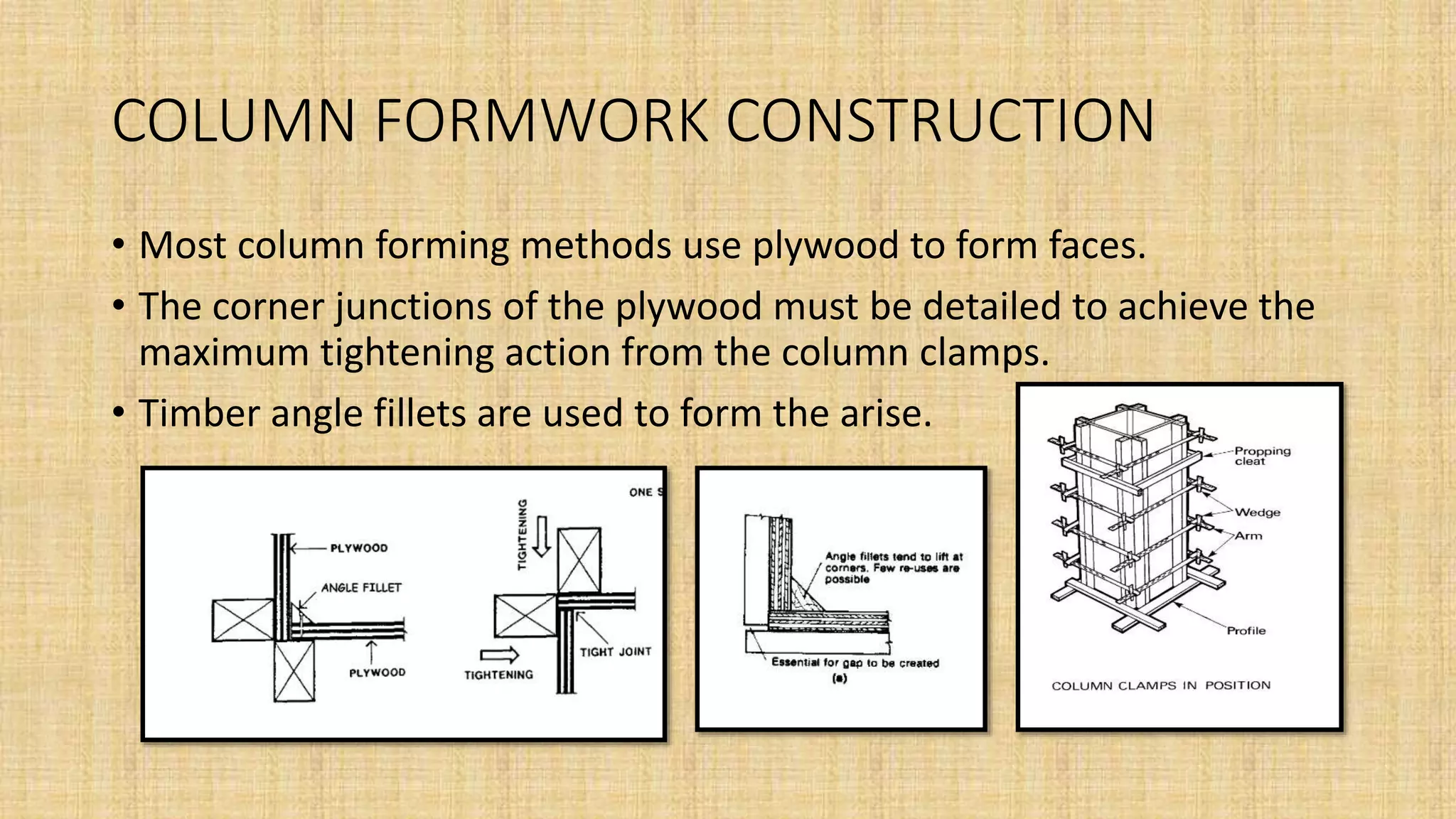 Formwork Presentation for Construction Technology | PPTX