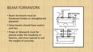 Formwork Presentation for Construction Technology | PPTX