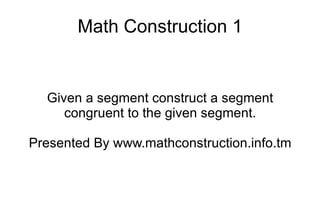 Construction 1 | PPT