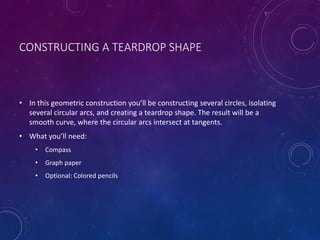 Geometric Construction: Creating a Teardrop Shape | PPTX