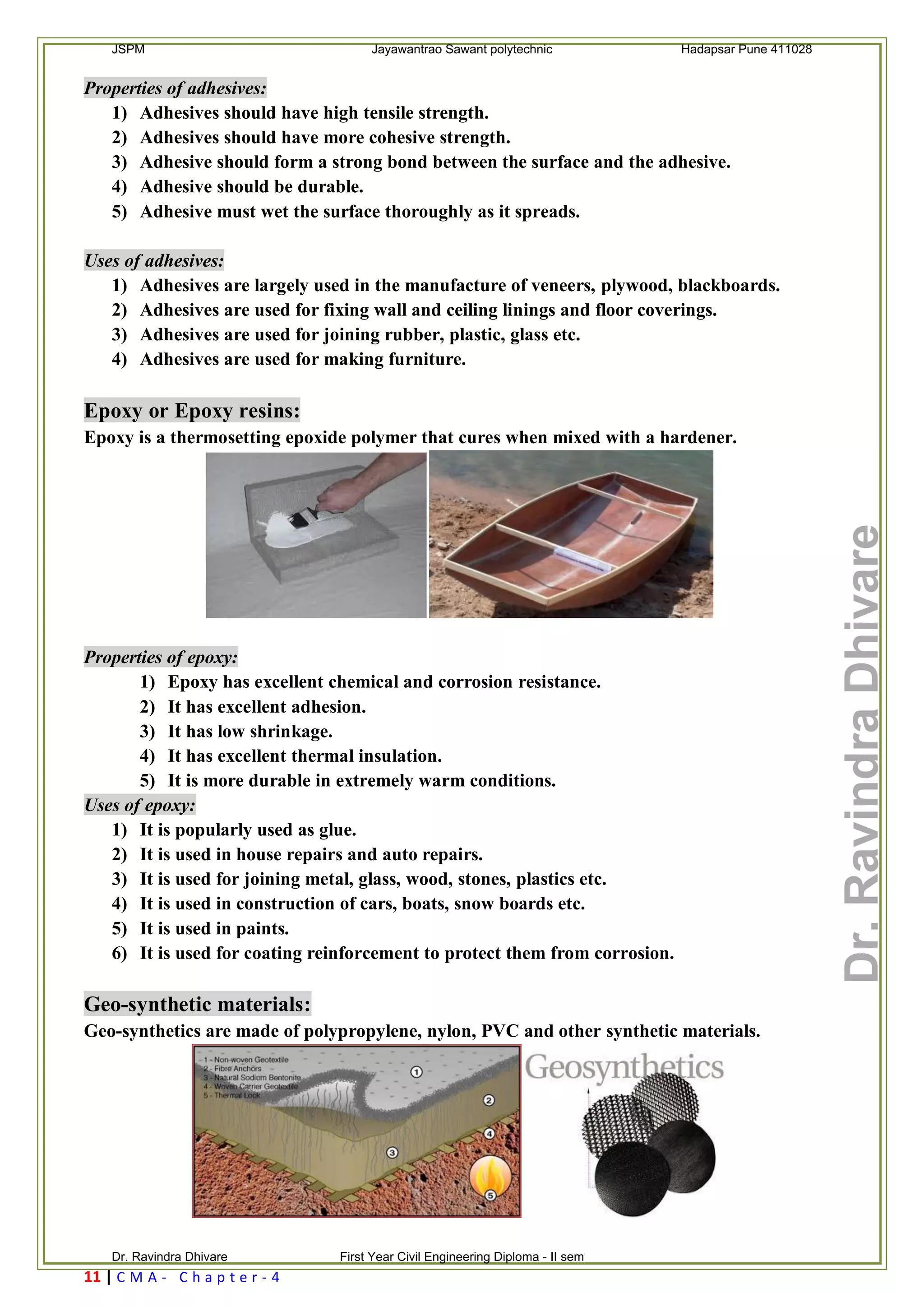 Construction%20 materials%20(cma)(17209)msbte poly | PDF