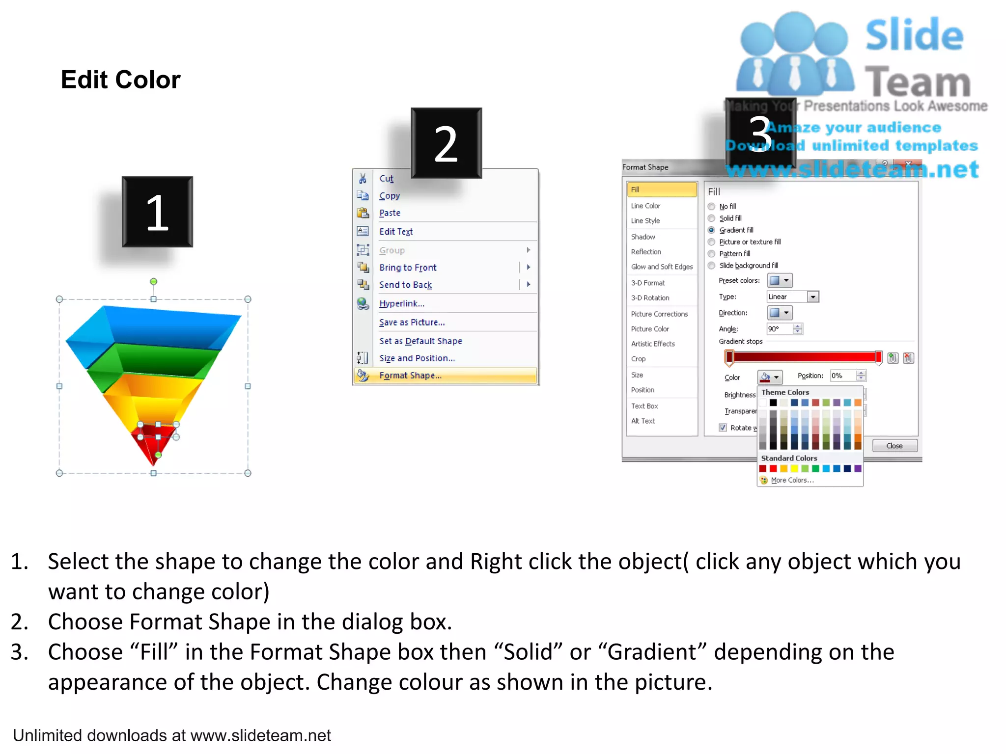 Construction 3 d pyramid inverted powerpoint slides and ppt diagram ...