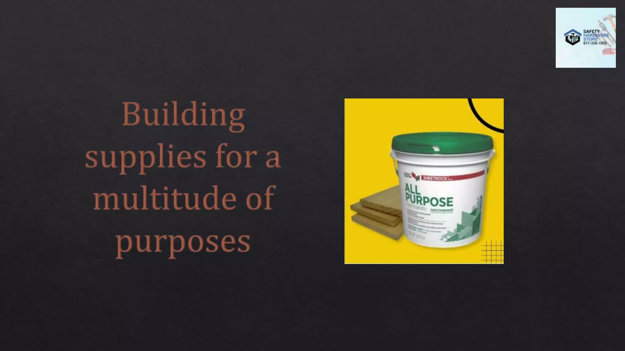 Construction and Building Supplies | PPTX