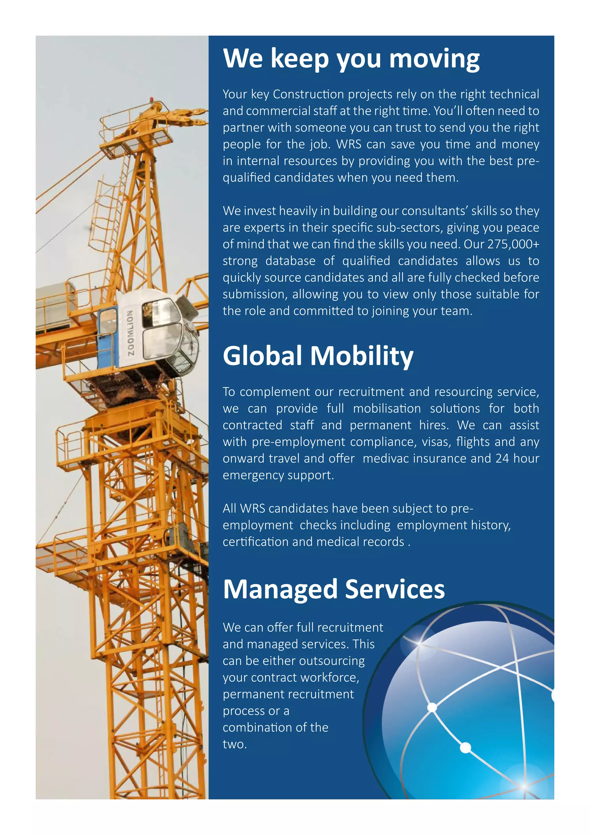 WRS Construction and Civil Engineering Brochure | PDF